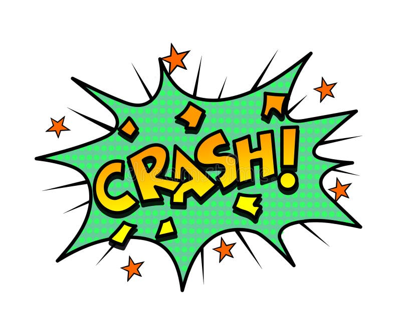 Crash Comic Sounds Effect Background Sound Burst Stock Vector ...