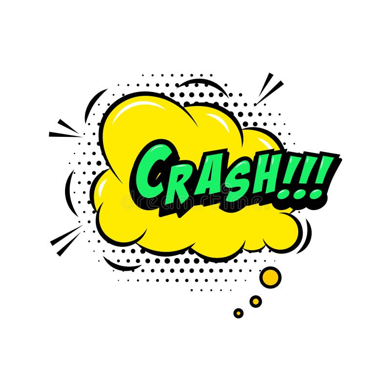 CRASH!!! Comic Style Phrase with Speech Bubble. Stock Vector ...