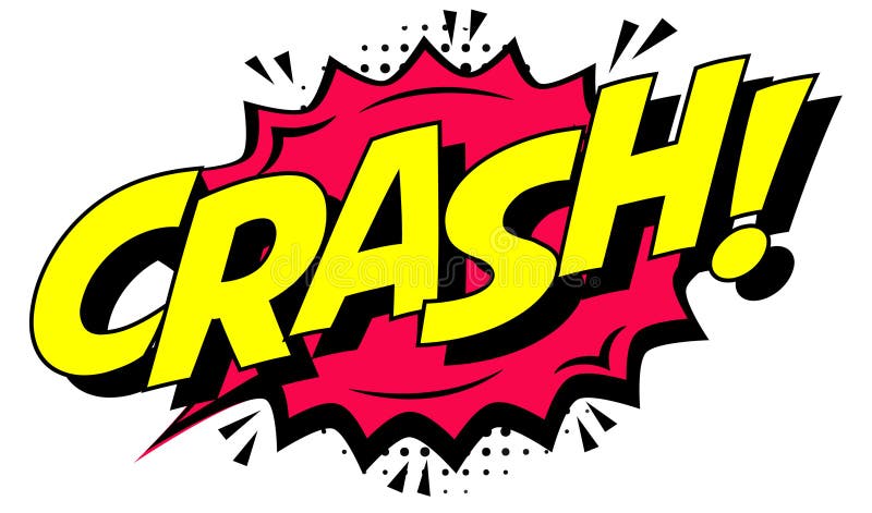 CRASH Comic Text Colorful Style Stock Vector - Illustration of action ...