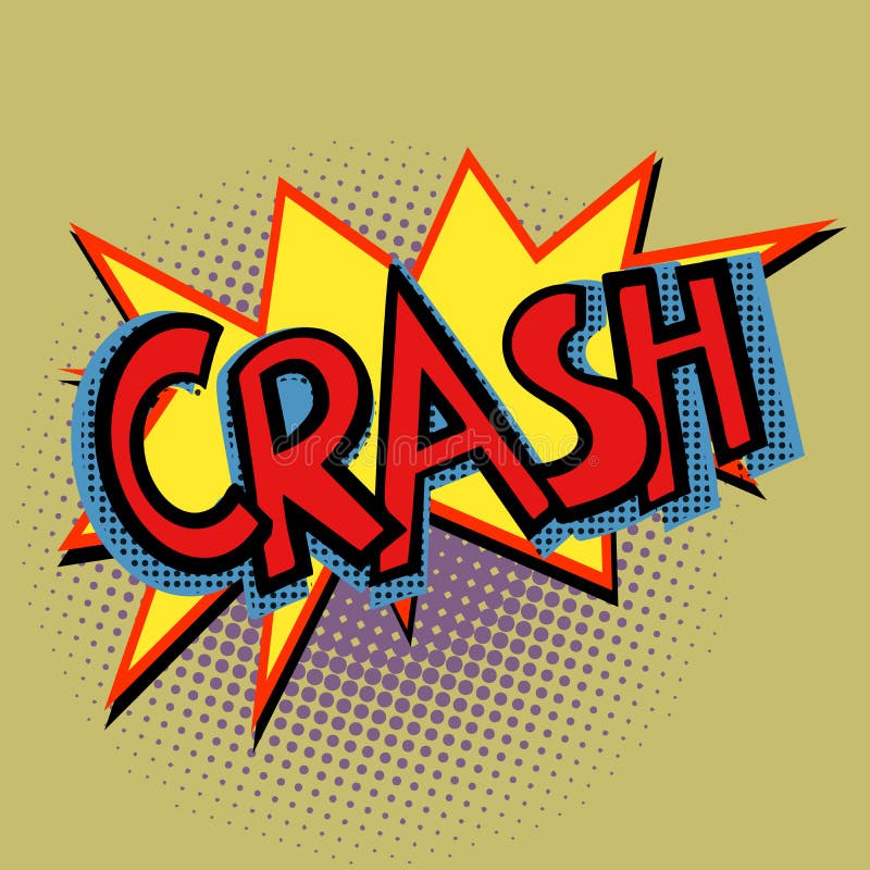 Crash comic sound effects. stock vector. Illustration of incident ...