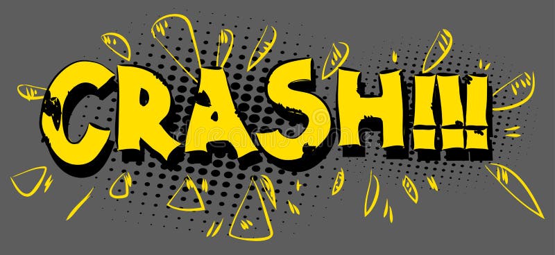 Crash - Comics Word. Vector Retro Abstract Comic Book Text Stock Vector ...