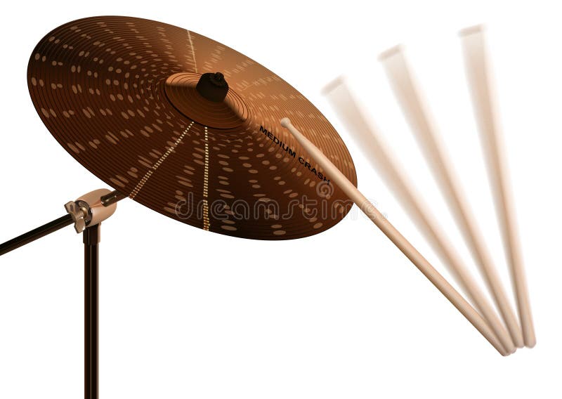 Cymbal stock vector. Illustration of copper, musical - 20760765