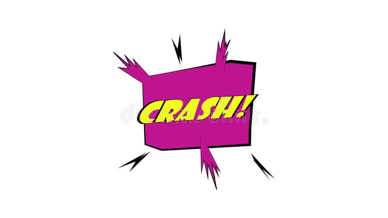 Crash, Explosion Speech Bubble Icon Animation Stock Footage - Video of ...