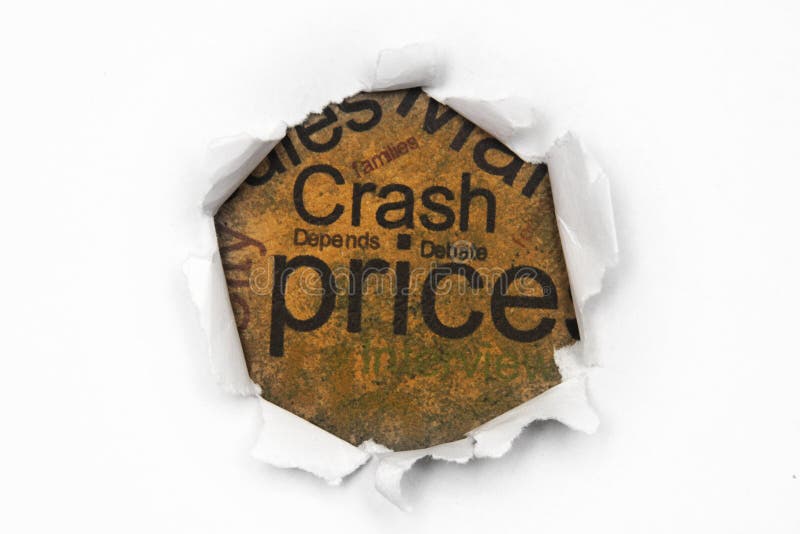Crash price concept stock photo. Image of bear, inflation - 180992714