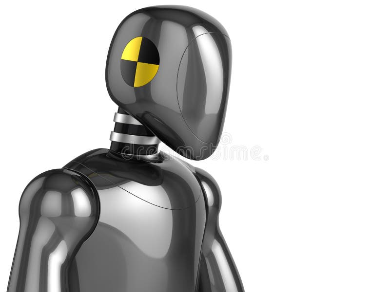 Cyborg Crash Test Dummy Robot Stock Illustration - Illustration of ...