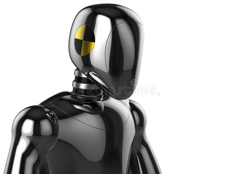Cyborg Crash Test Dummy Robot Stock Illustration - Illustration of ...