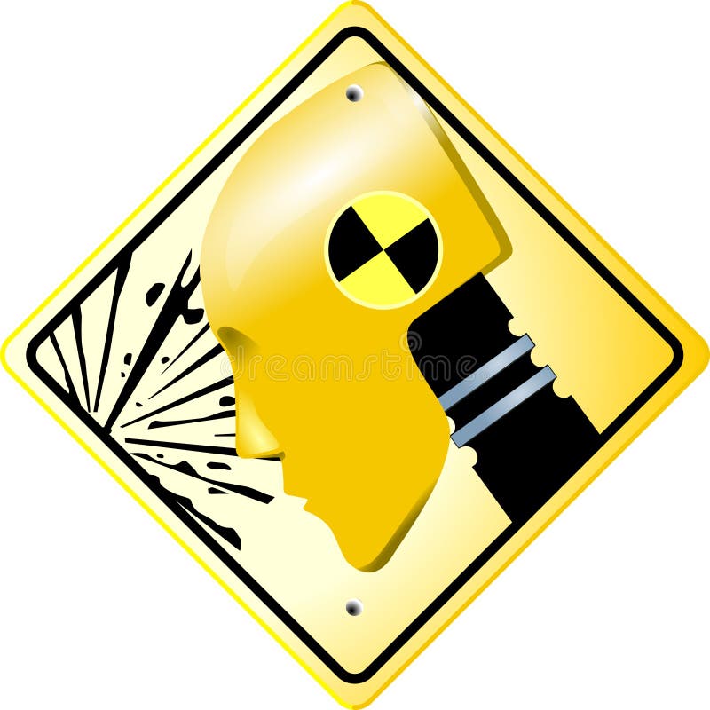 Crash test sign stock vector. Illustration of checking - 16368786