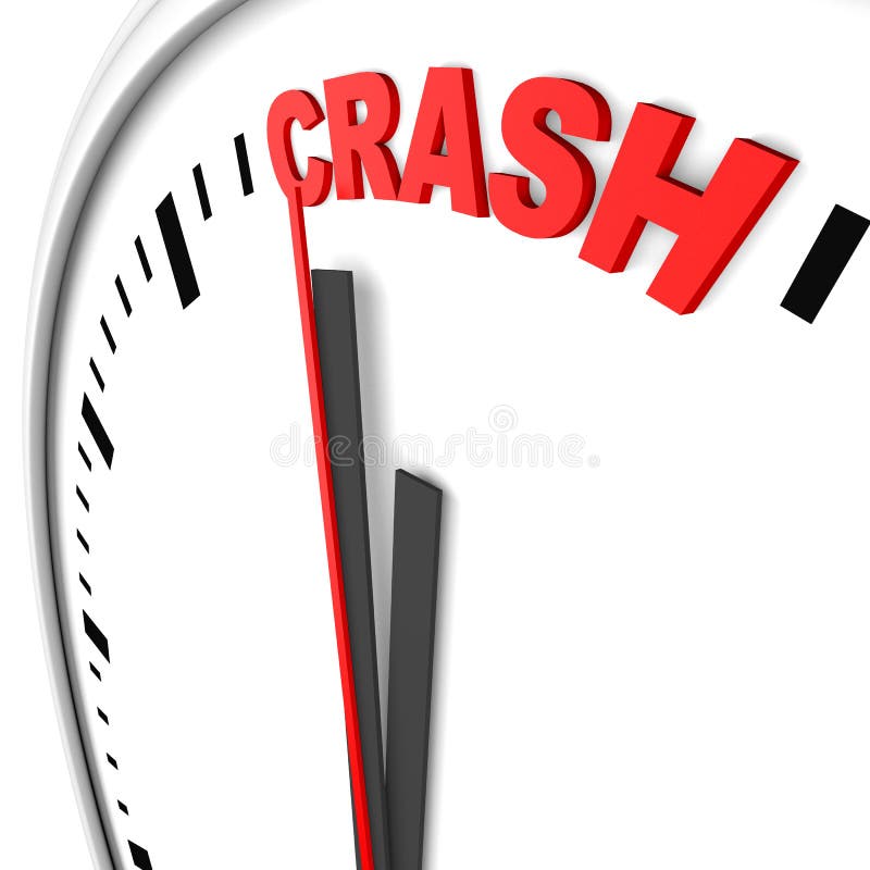 Crash stock illustration. Illustration of crisis, blue - 31977548