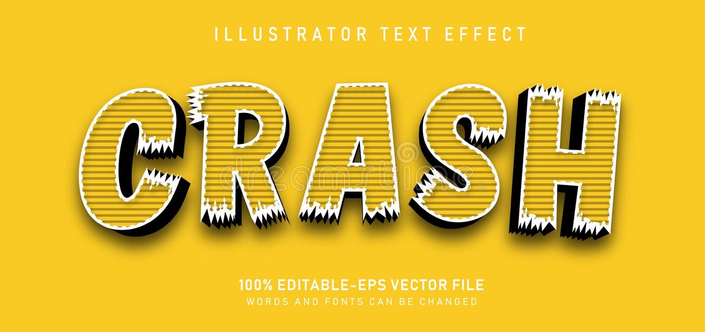 Editable Crash Text Stock Illustrations – 106 Editable Crash Text Stock ...