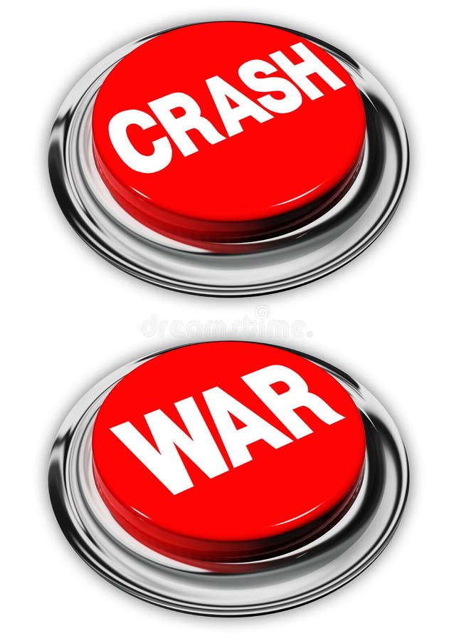 Crash and war button stock illustration. Illustration of switch - 23489231