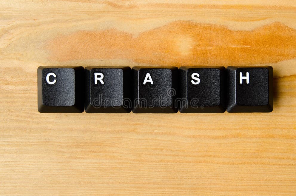 Crash word stock photo. Image of accident, keyboard, wood - 95051336