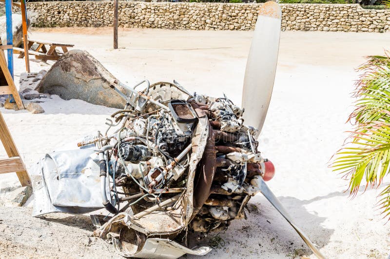 Crashed Airplane Engine stock photo. Image of plane, accident - 74636712