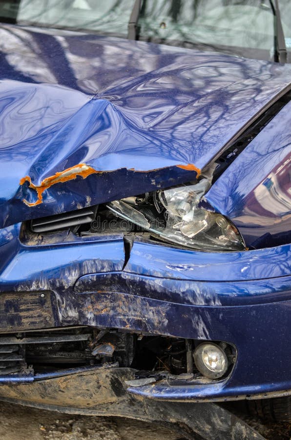 Crashed car stock image. Image of road, vehicle, dangerous - 151712897