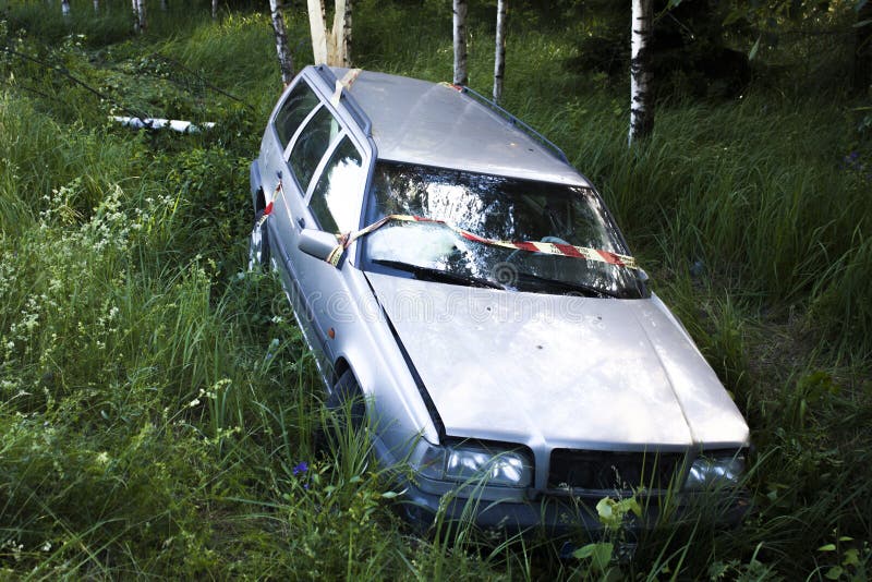 Crashed car stock photo. Image of vehicle, danger, traffic - 57499332
