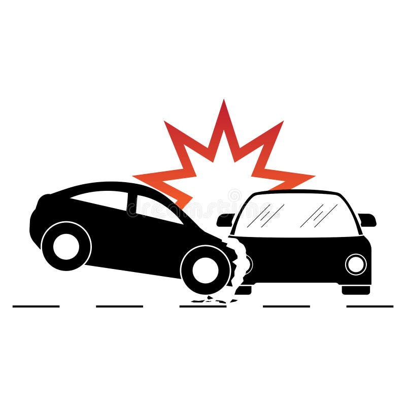 Crashed Cars icon stock vector. Illustration of sport - 268500359