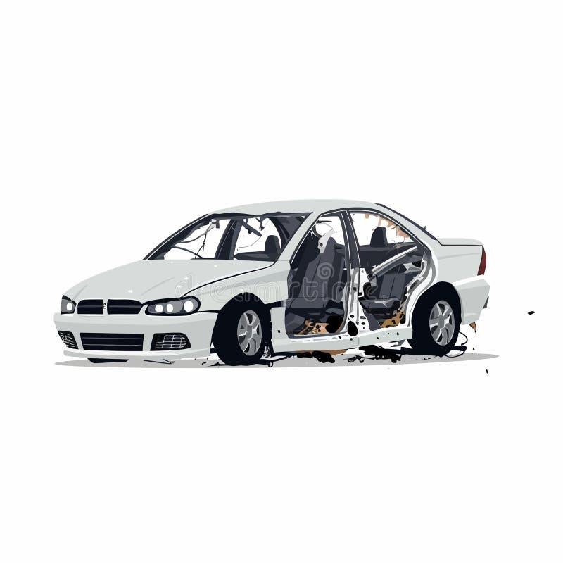 Destroyed Car Stock Illustrations – 1,038 Destroyed Car Stock ...