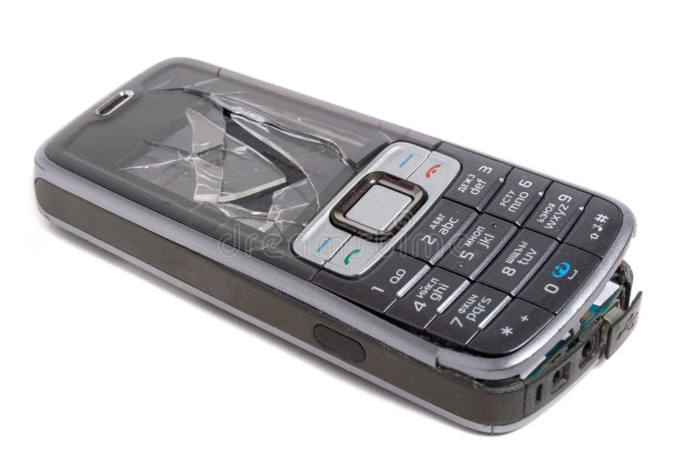 Crashed mobile phone stock photo. Image of call, keyboard - 7777032
