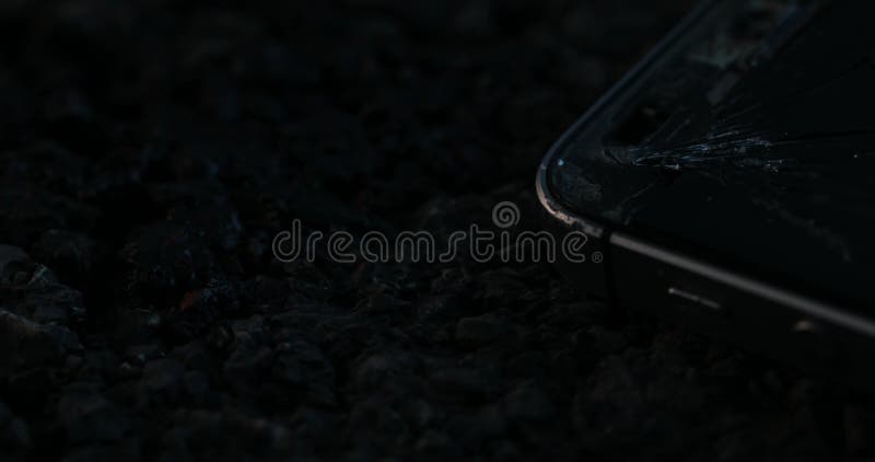 Crashed Smartphone in Emergency Lights. Stock Video - Video of scene ...