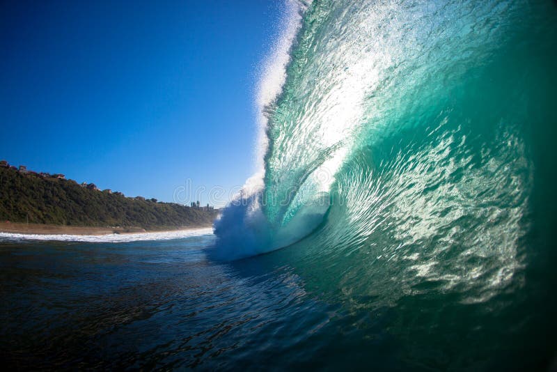 Hollow Ocean Wave Water View Stock Image - Image of colors, beach: 26259107