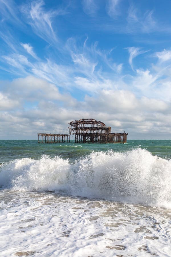 384 Brighton West Pier Old Photo Stock Photos - Free & Royalty-Free ...
