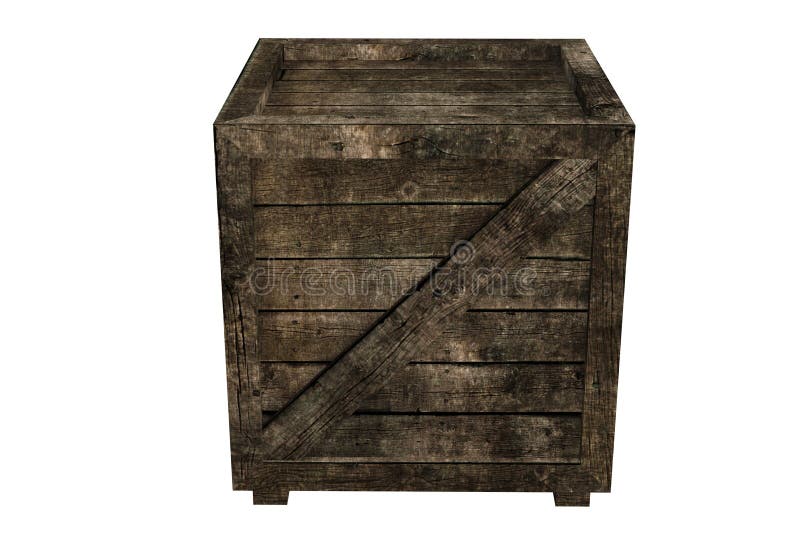 Wood crate stock illustration. Illustration of distribution - 38699438