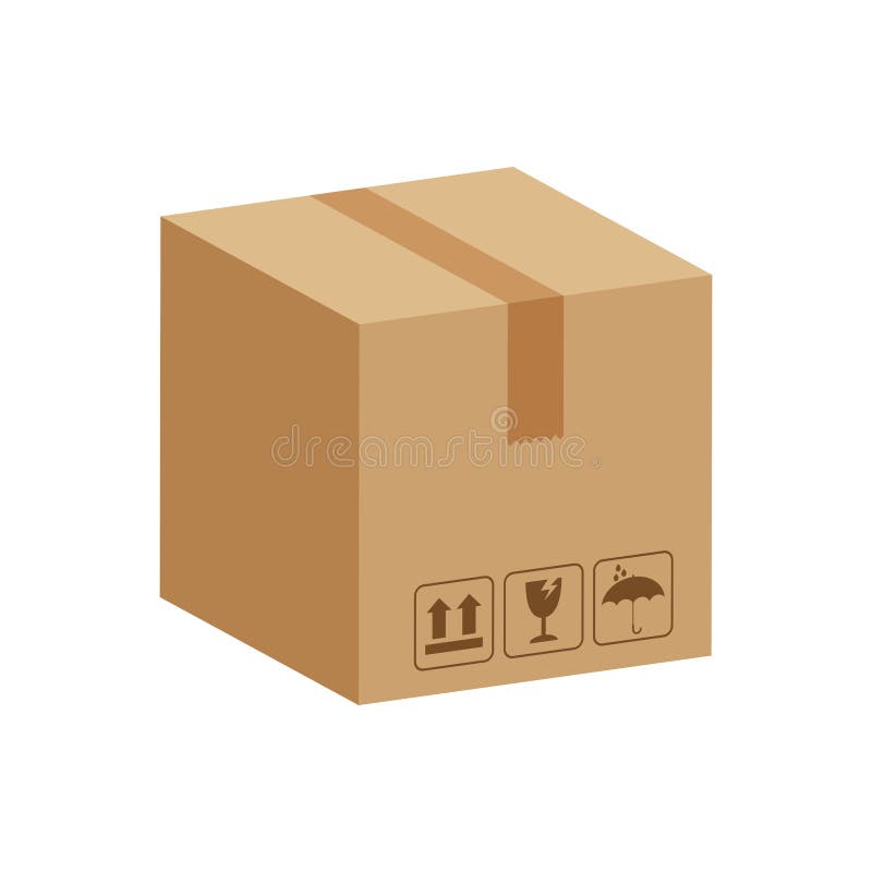 Parcel Packaging Isometric Packaging Boxes Set Stock Vector ...