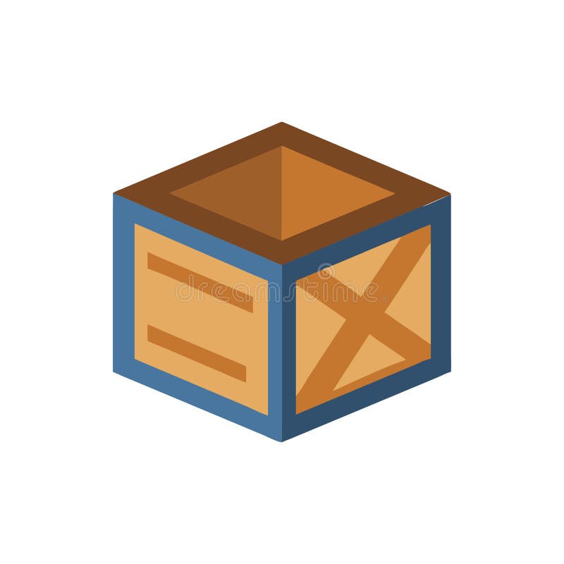 Crate Icon for Storage Solutions Stock Photo - Illustration of design ...