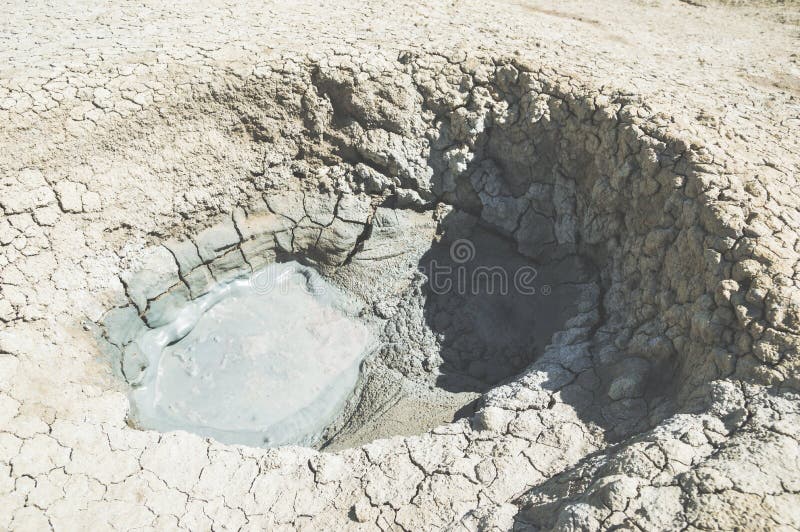 Active mud volcano stock image. Image of land, earth - 113291067