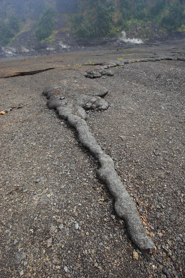 Crater bottom stock photo. Image of park, volcanic, kilauea - 12373216