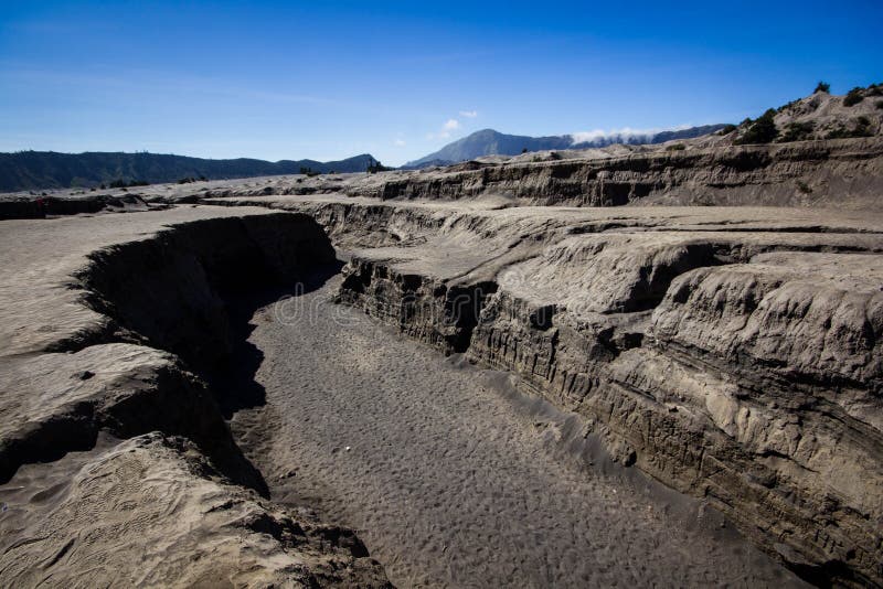 Crater in Bromo Vulcano East Java Indonesia Stock Image - Image of ...