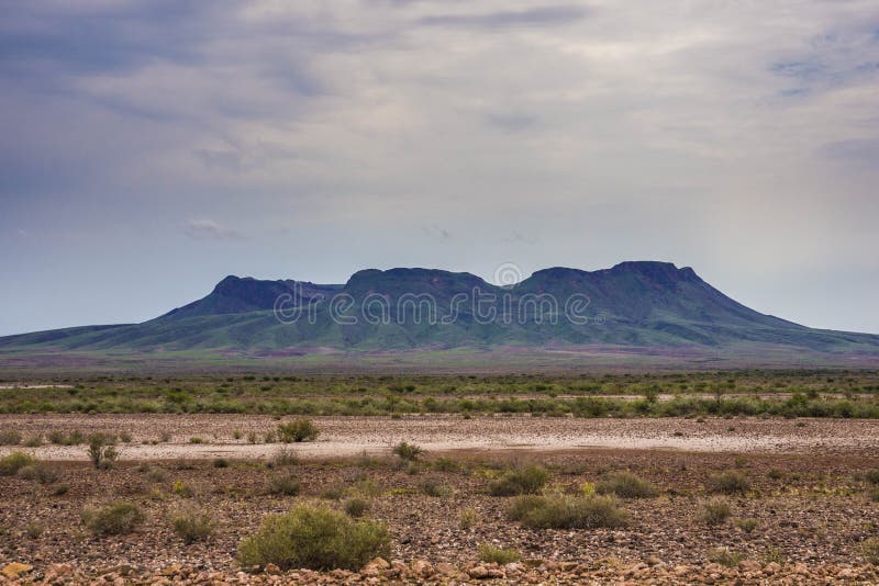 The Crater of the Brukkaros Extinct Volcano in Namibia Stock Photo ...