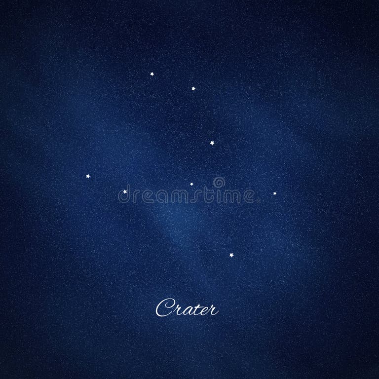 Crater Constellation, Cluster of Stars, Cup Constellation Stock Photo ...