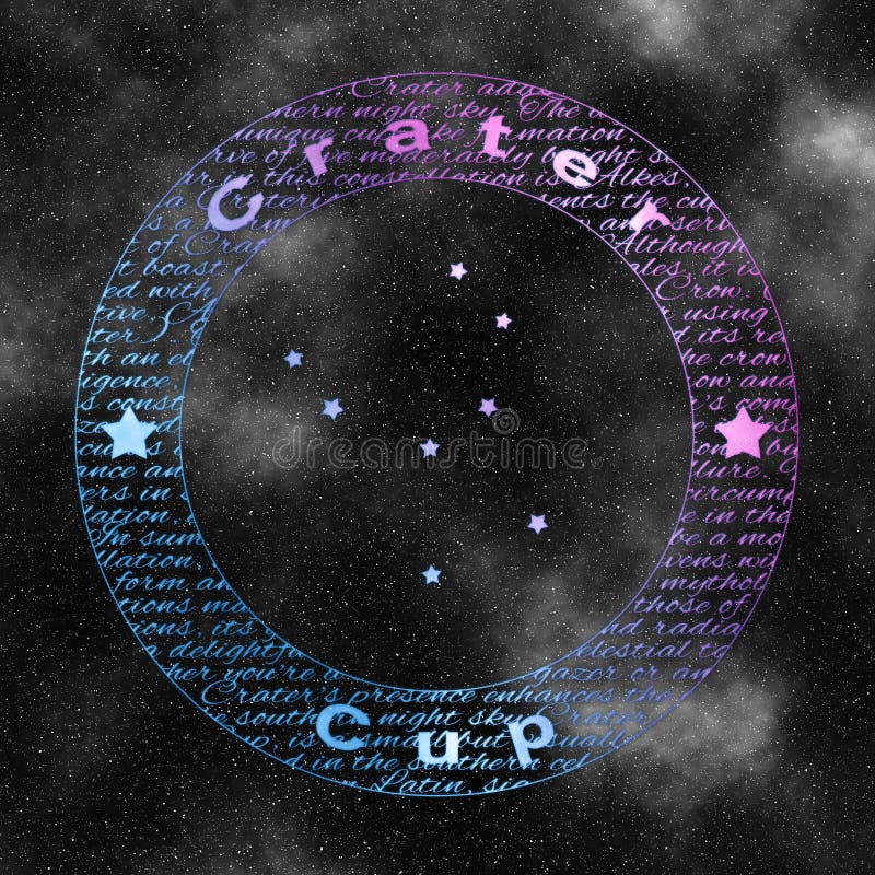 Crater Constellation, Cup Constellation Stock Illustration ...