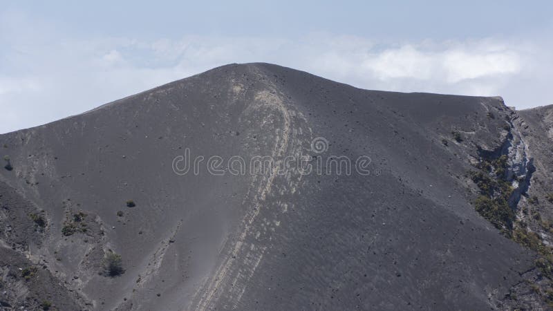 Crater Edge of Irazu Volcano Stock Image - Image of sand, costa: 70763357
