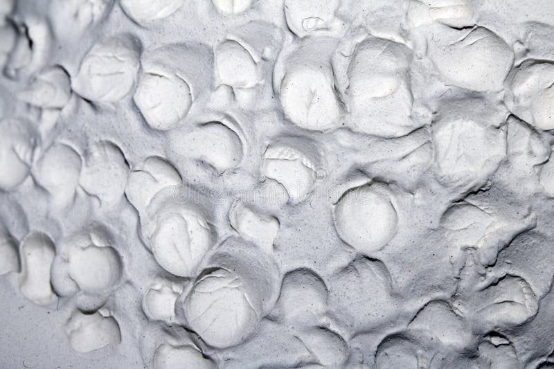 Crater Holes and Dips in Pottery Clay in a Thick White Texture Dots ...