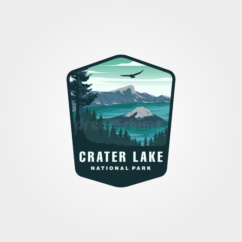 National Park Crater Lake Stock Illustrations – 35 National Park Crater ...