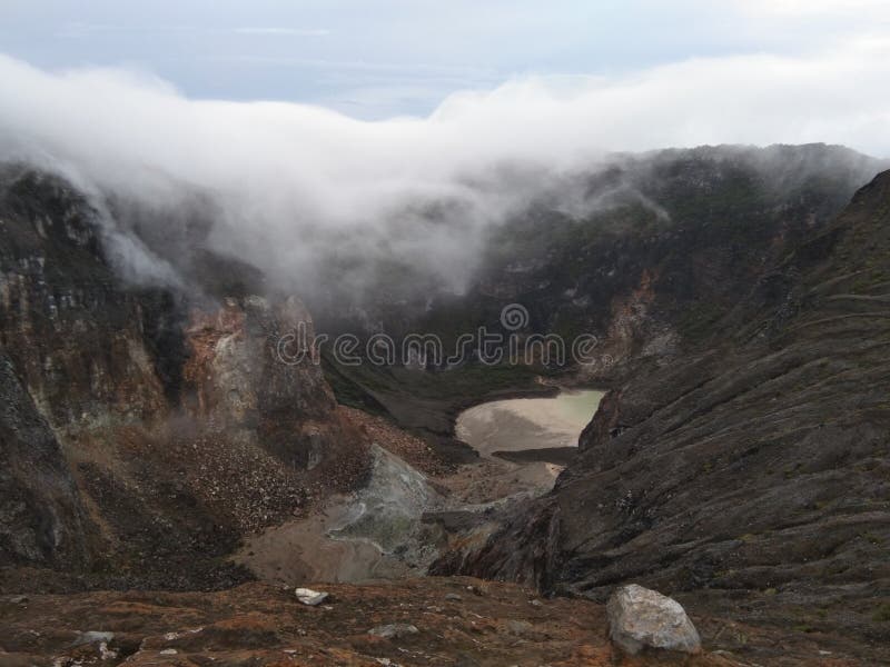 The Crater of Mount Ciremai Kuningan, West Java, Indonesia Stock Image ...