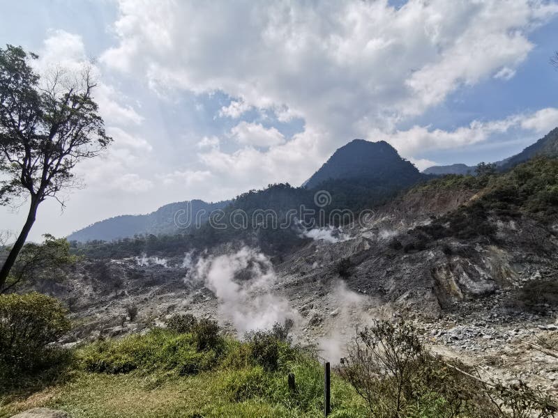 Crater Mountain in Bogor West Java Indonesia 04082019 Stock Photo ...