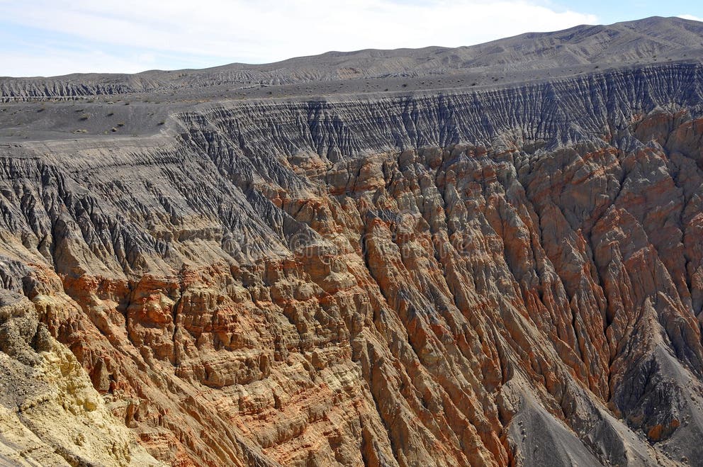 Crater Rock Landscape stock image. Image of deathvalley - 12032509