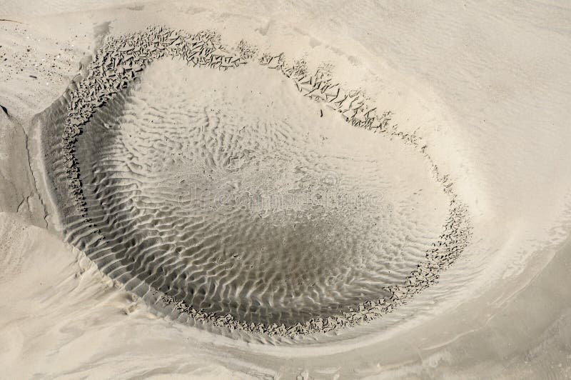 The crater in the sand stock image. Image of nature, shape - 43557427