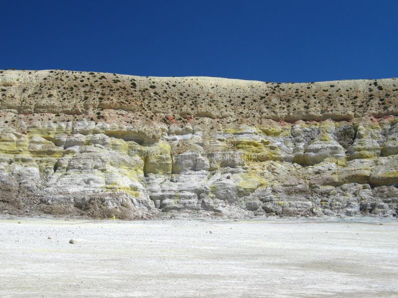 Crater Side Wall stock photo. Image of sulphuric, impressive - 221314
