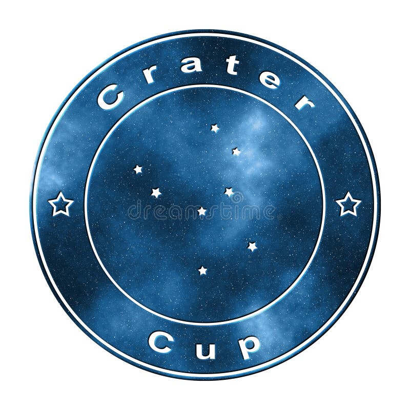 Crater Star Constellation, Cup Constellation Stock Illustration ...