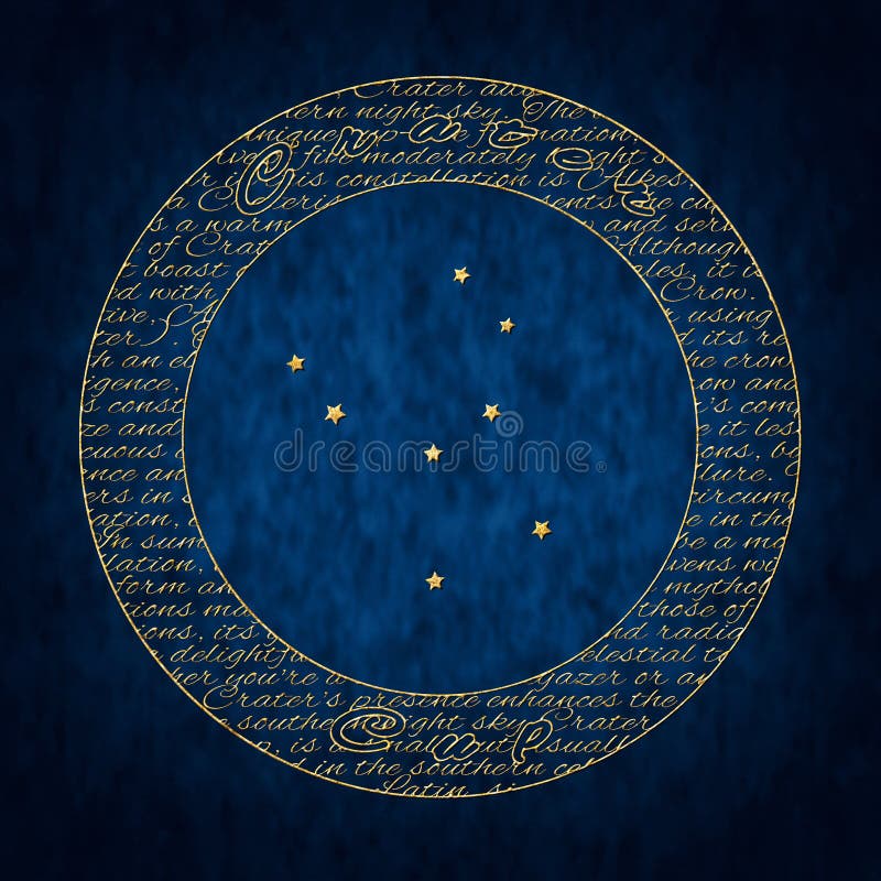 Crater Star Constellation, Cup Constellation Stock Image - Image of ...