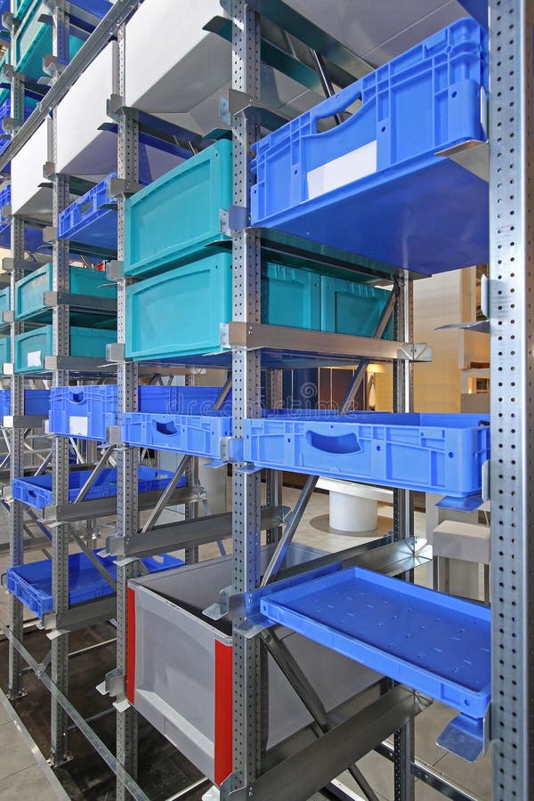 Crates Boxes Storage stock image. Image of trays, shelf - 149518751