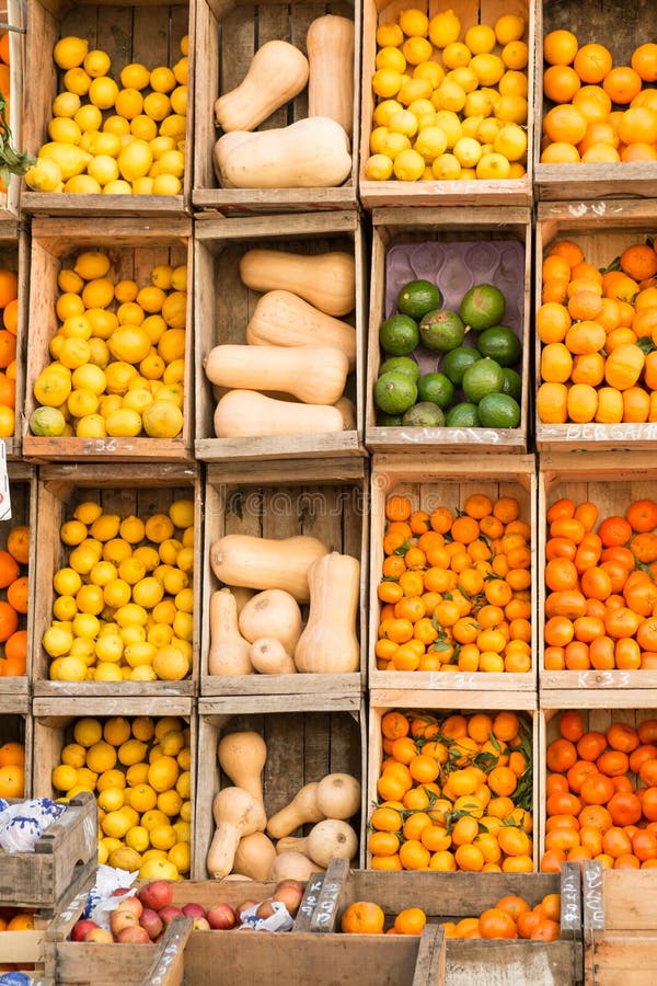 Crates with fruit stock photo. Image of vertical, assortment - 59852486