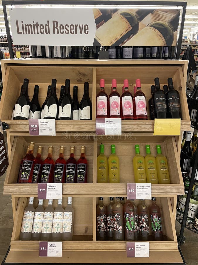 Crates of Wine on Display in a Retail Store Editorial Stock Photo ...