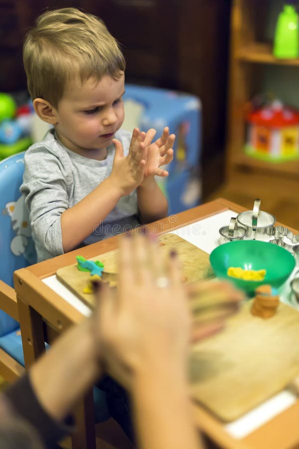 Crative Boy in His Workshop Stock Image - Image of infant, craft: 80801819