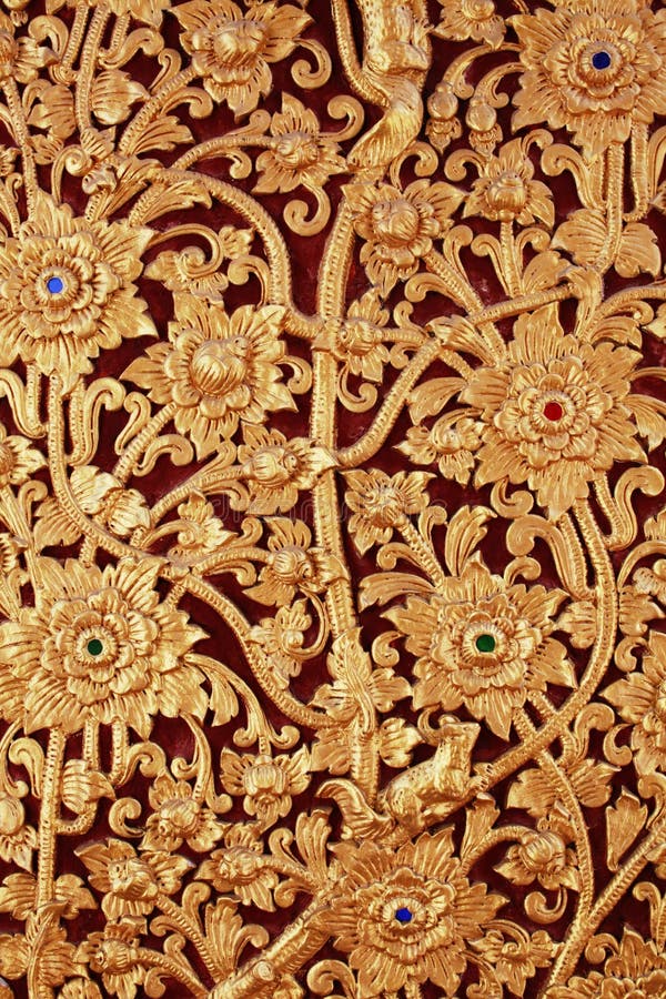 Craved wood stock photo. Image of asian, motif, decoration - 27382870