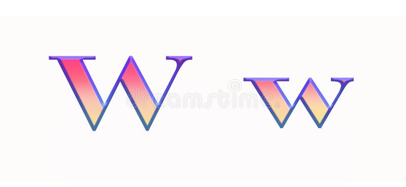 Craw Font Fonts Gradient Sans Serif Alphabet Letters Calligraphy Letter ...