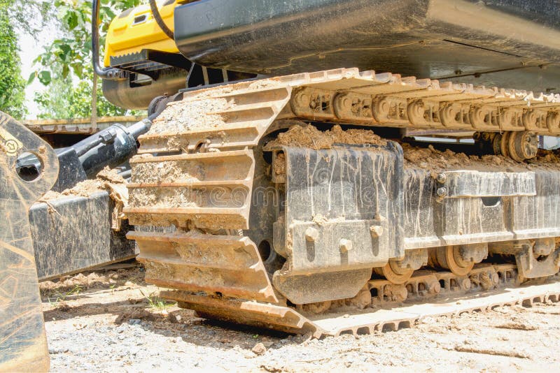 Crawler Bulldozer stock image. Image of excavating, excavator - 60235939